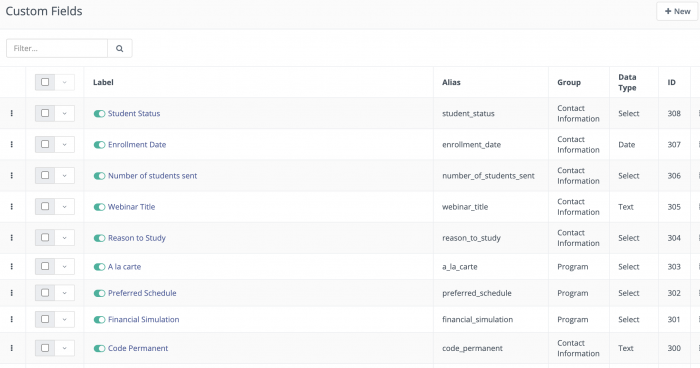 Creating Custom Fields| CRM for Marketing Automation for Schools